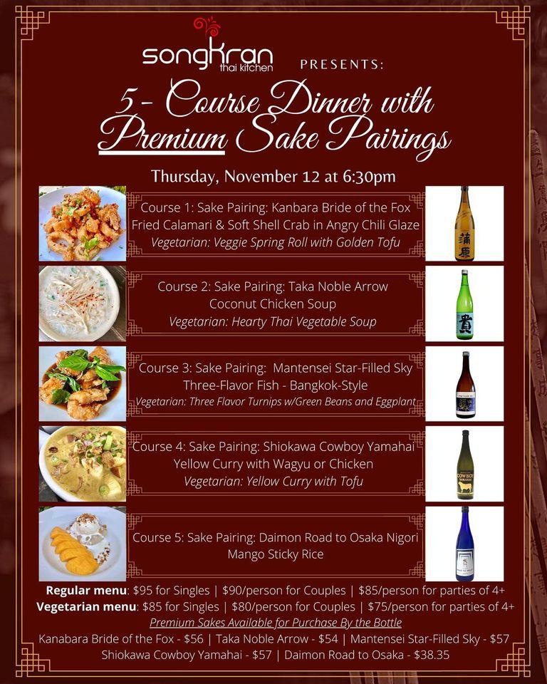 Menu at Songkran Thai Kitchen pub & bar, Houston, Uptown Park Blvd #8