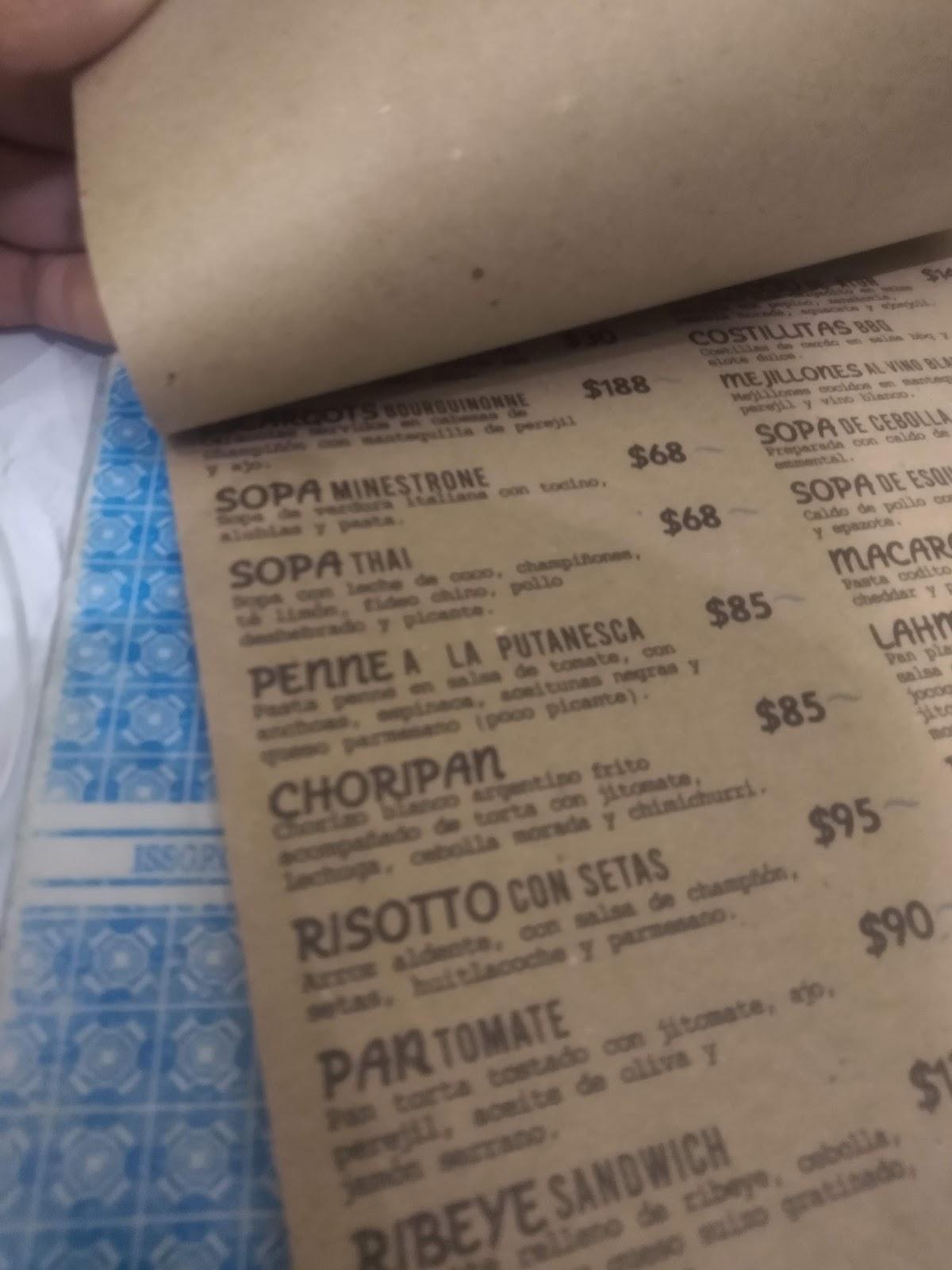Carta del restaurante OCHO30.4 Centro, Heroica Puebla del Zaragoza