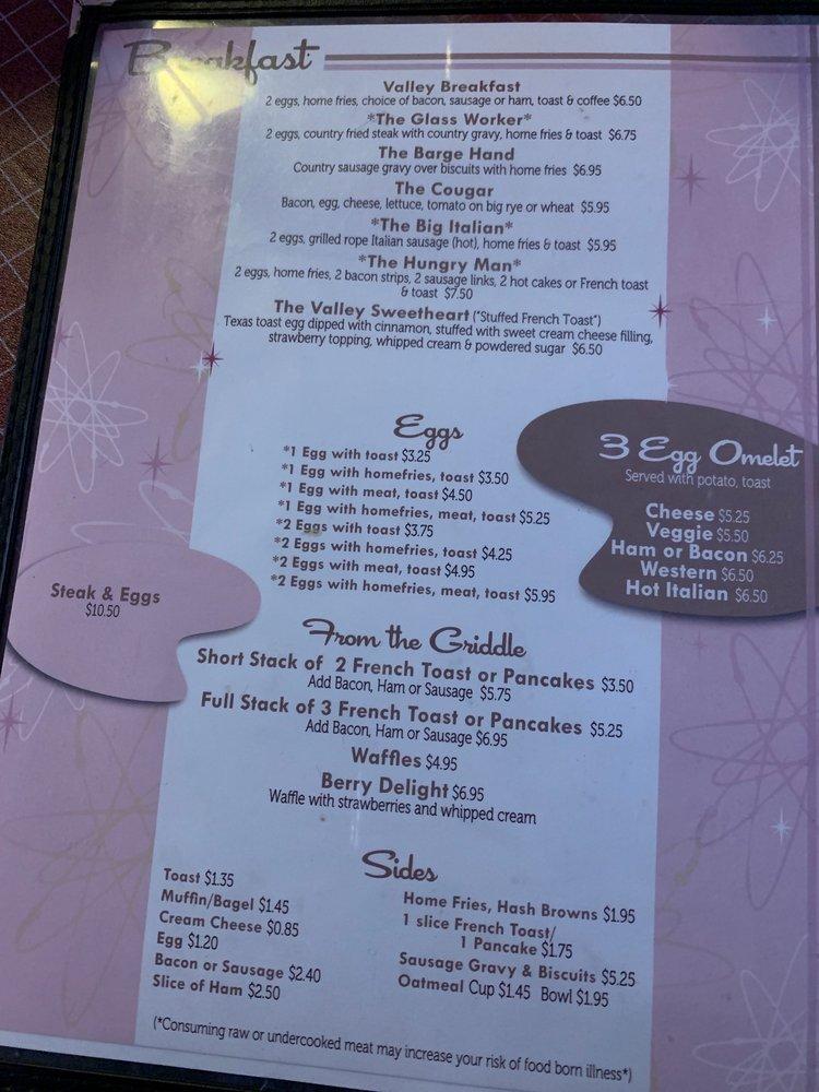 Menu at My Girls restaurant, Charleroi, 300 McKean Ave