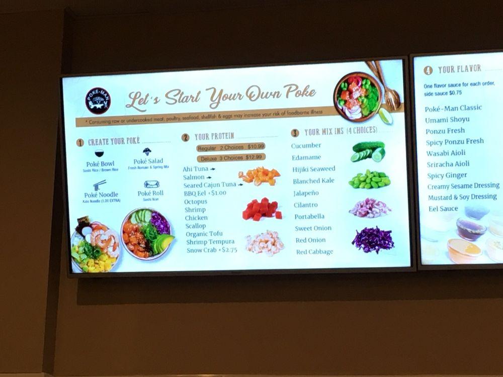 Menu at POKE-MAN pub & bar, Merrillville, 327 E 81st Ave