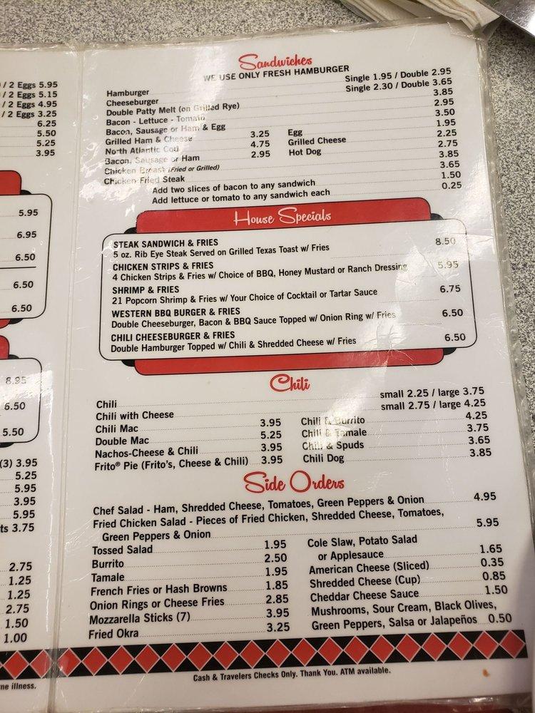 Menu at Courtesy Diner restaurant, St. Louis, Hampton Ave