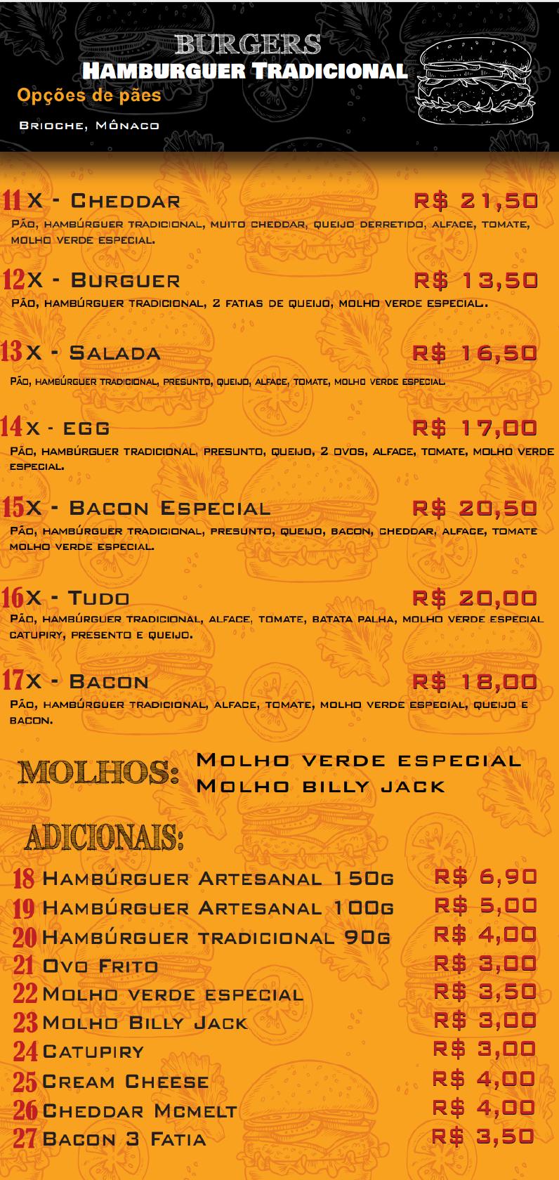 Menu em Mania de Hamburguer restaurante, Jundiaí