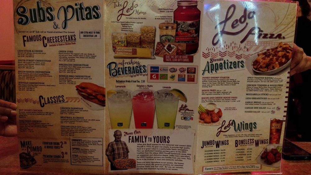 Menu at Ledo Pizza pizzeria, Germantown, -B Wisteria Dr