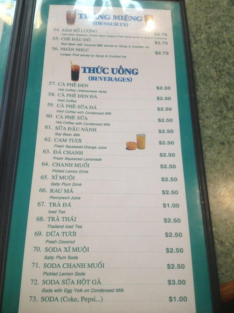 Menu at Pho 45 - La Mirada restaurant, La Mirada, La Mirada Blvd