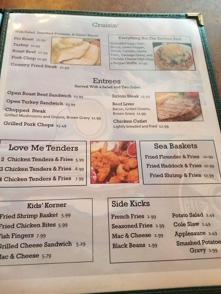 Menu at State Street Diner restaurant, Bunnell