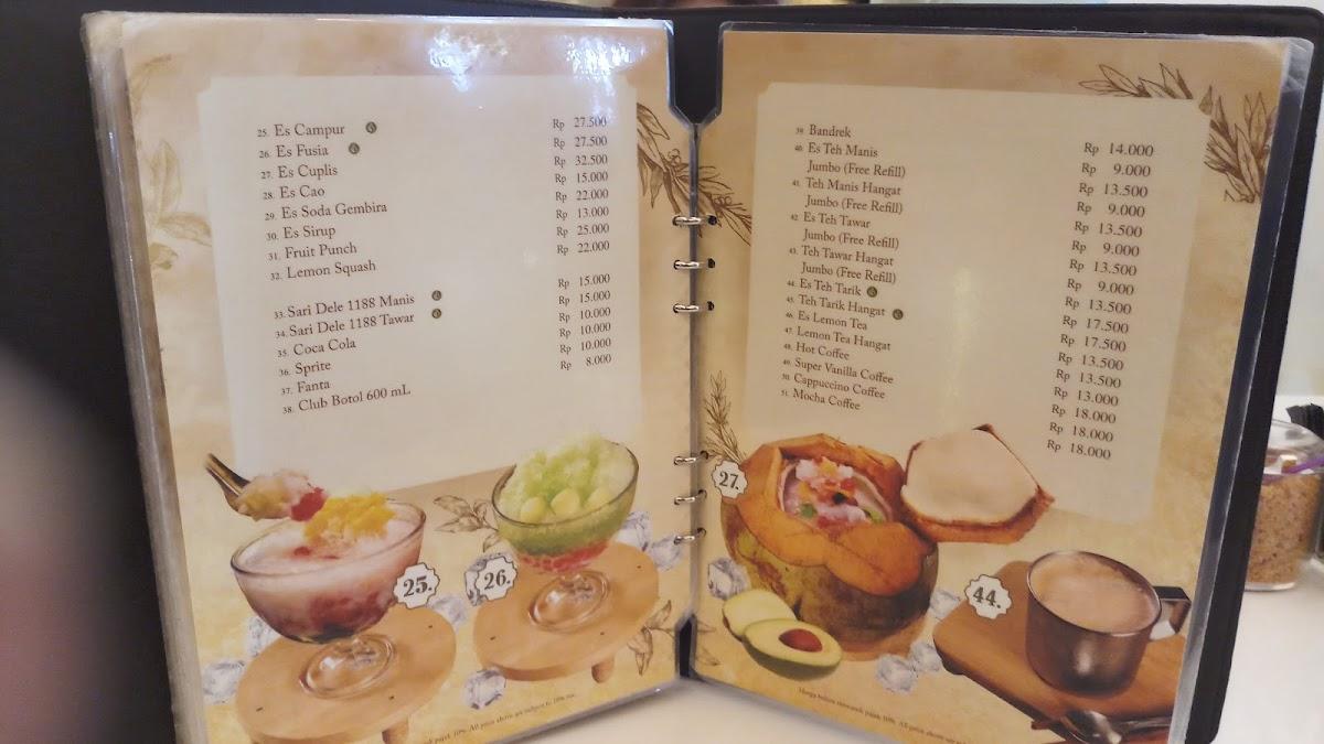 Menu at Fusia Restaurant - Rajanya Nasi Timbel, Surabaya, Jl. Dr ...