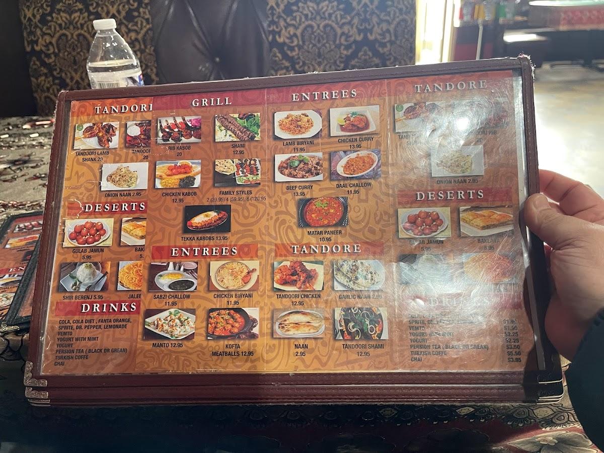 Menu at Kabob House restaurant, Boise