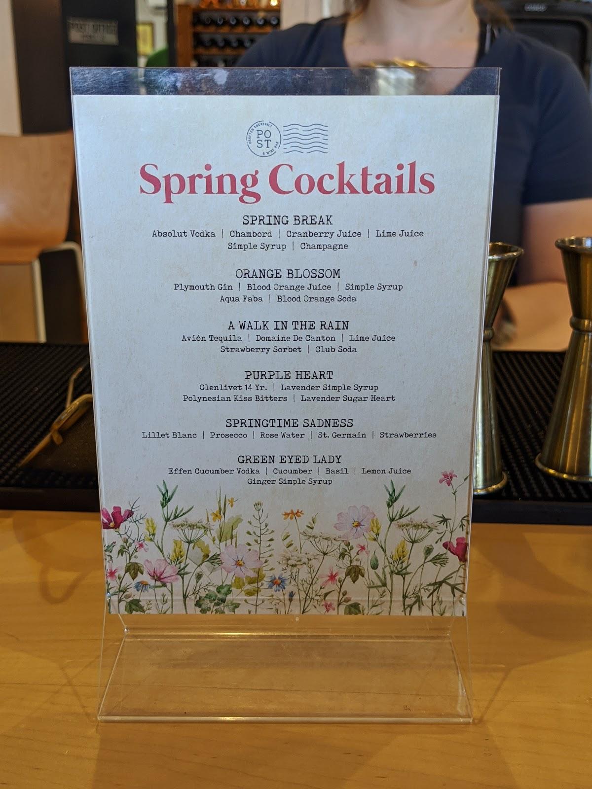 Menu at POST pub & bar, Mobile