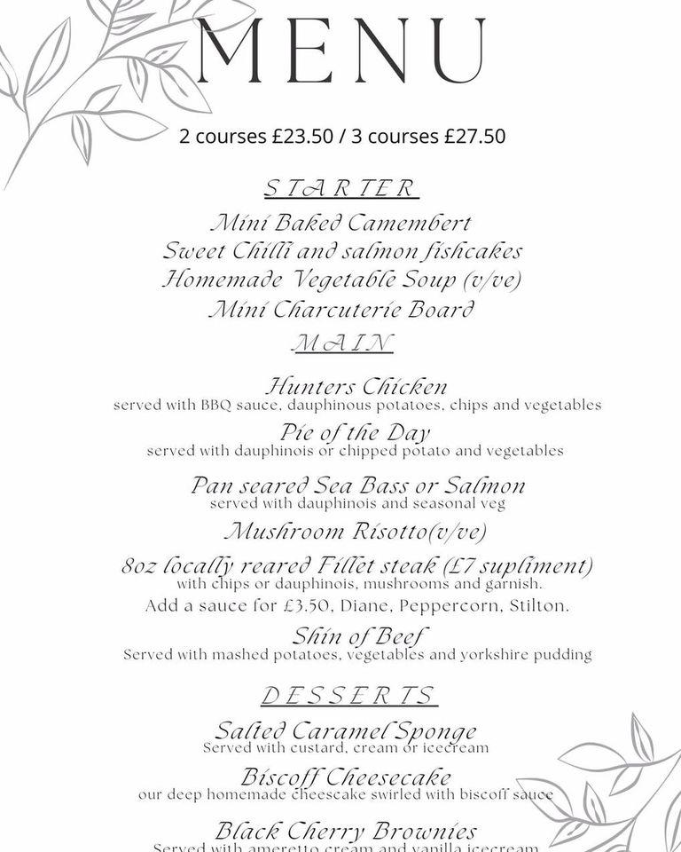 Menu at The Courtyard @ No.12 pub & bar, Burton upon Trent