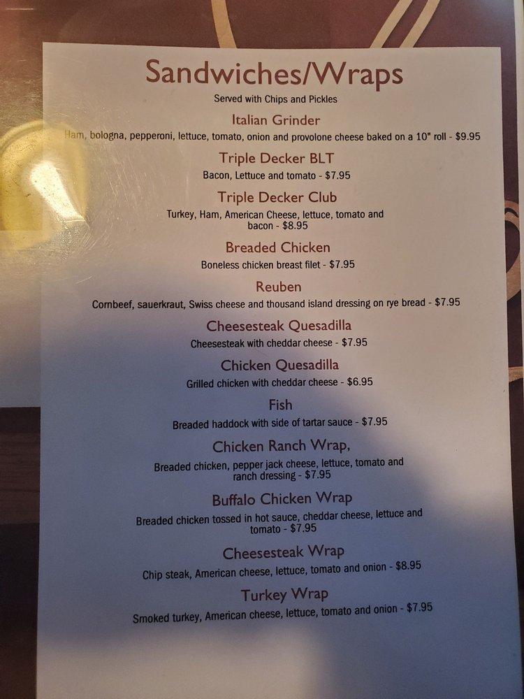 Menu at Millheim Hotel pizzeria, Millheim