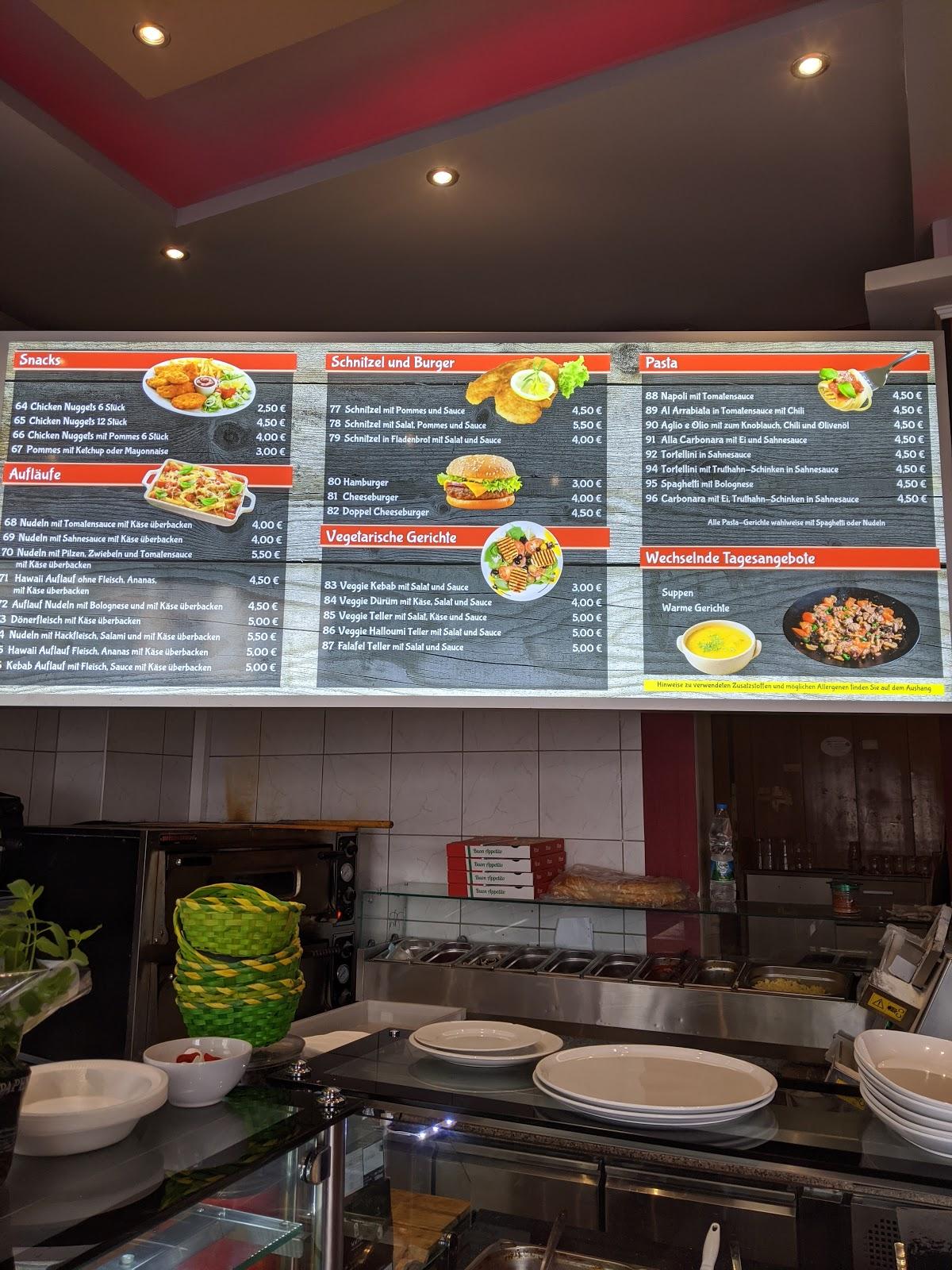 Menu at Taksim Bistro, Leipzig