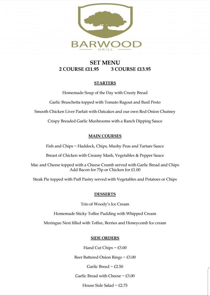 Menu at The Standalane Tavern pub & bar, Galston