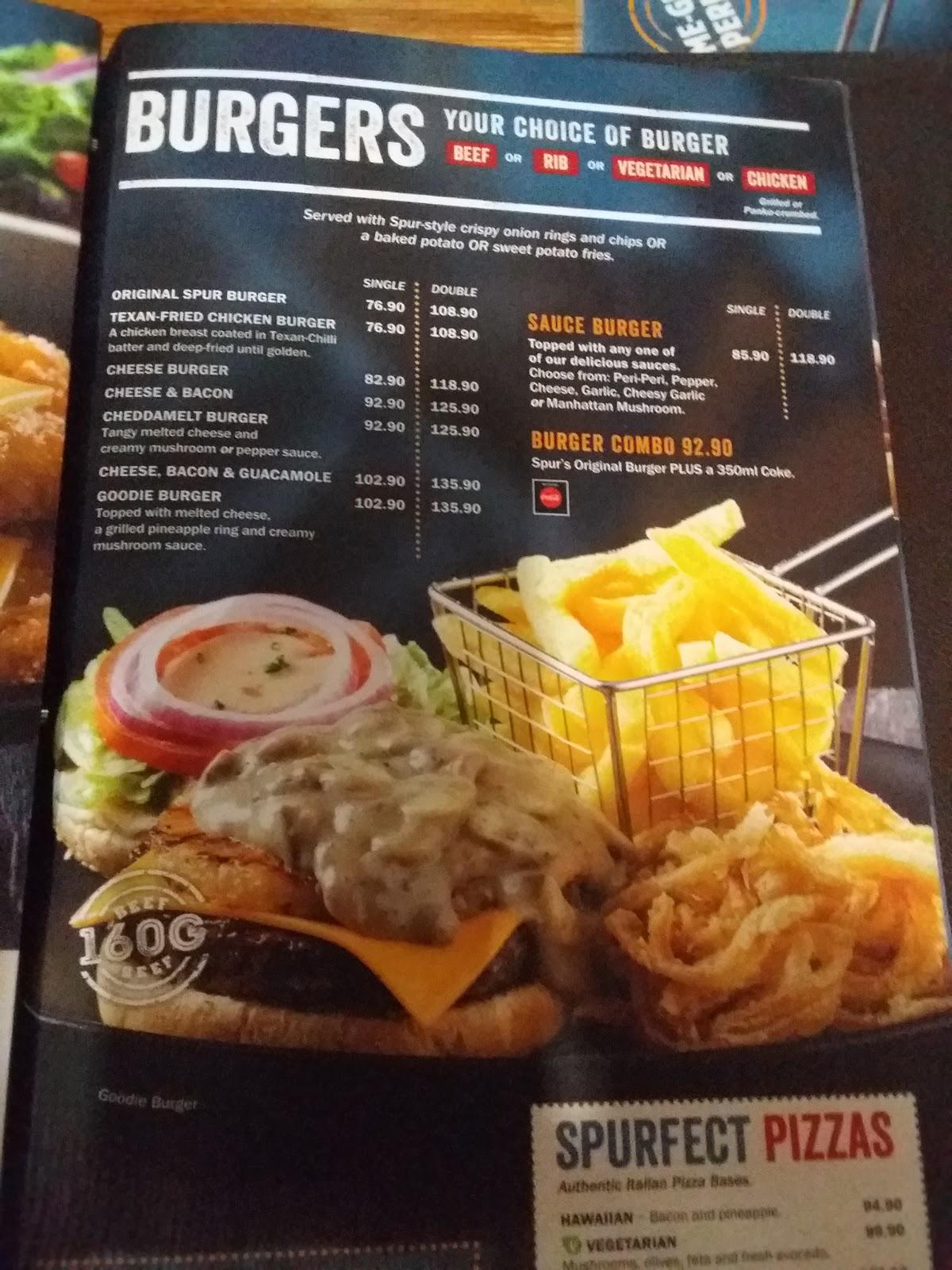 Menu at Apache Peak Spur Steak Ranch restaurant, Ermelo
