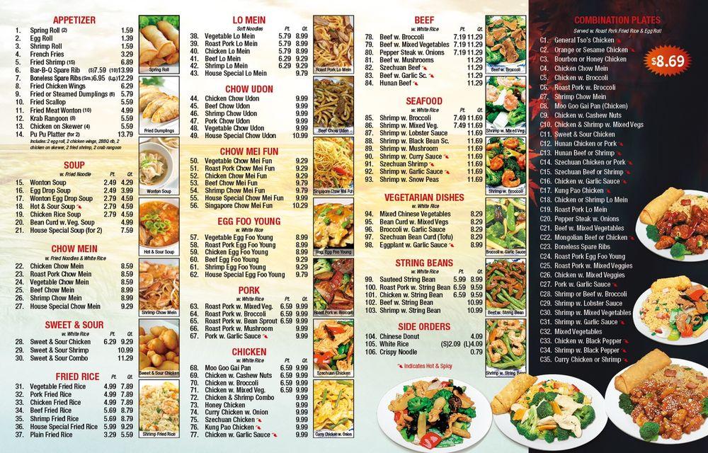Menu at China Taste restaurant, Osprey