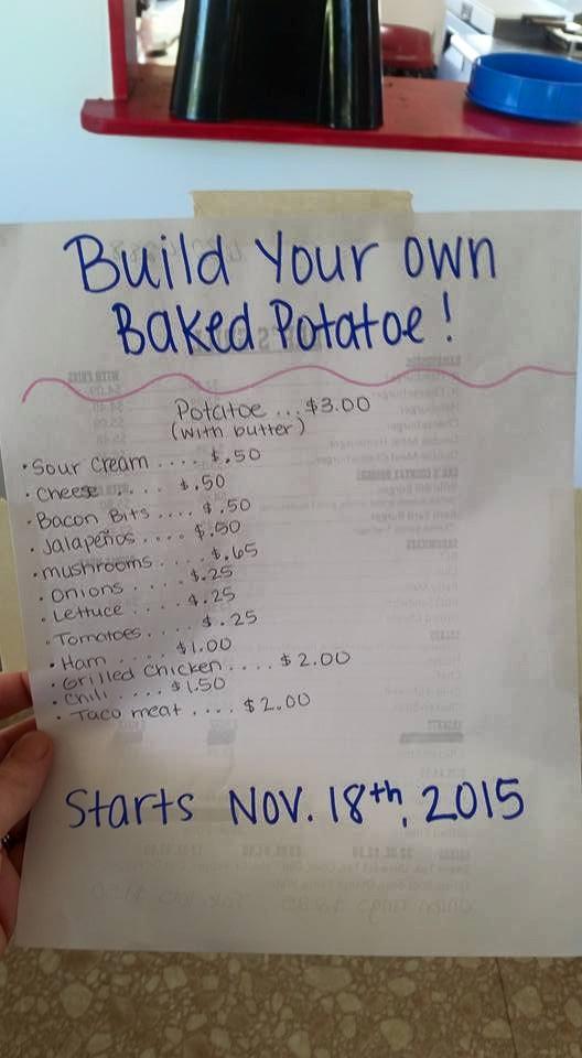 Menu at Dar's Grill restaurant, Lufkin