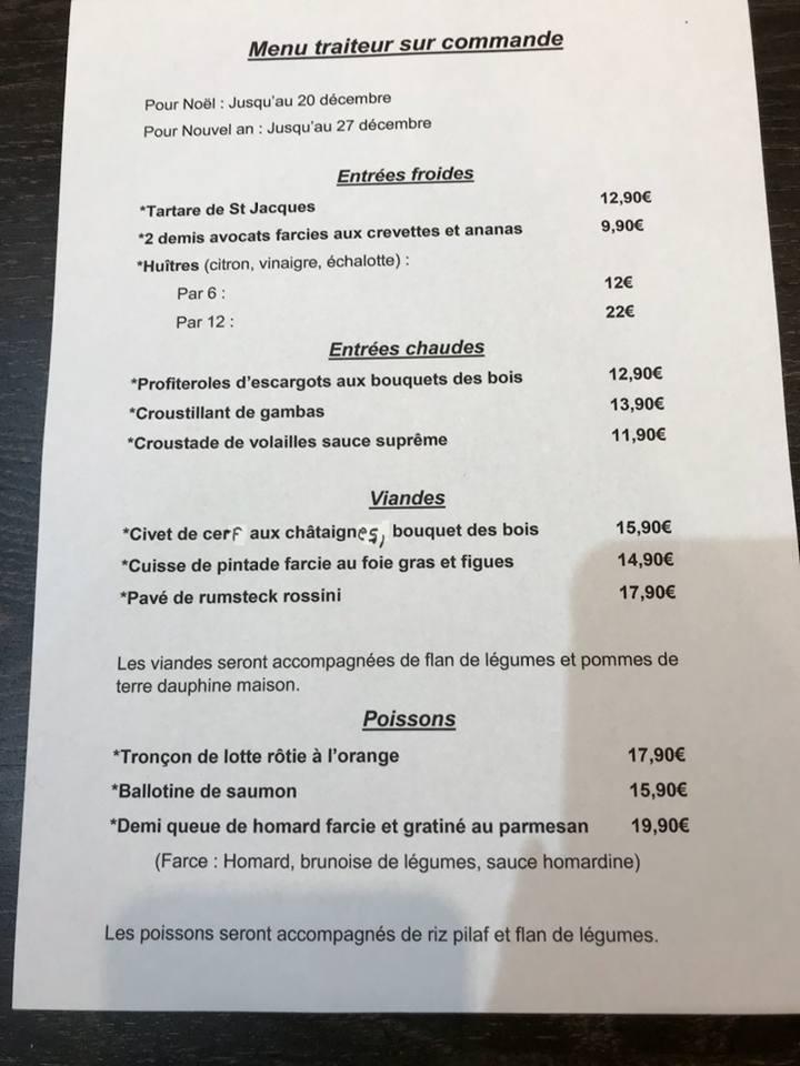 Menu at Ma Campagne restaurant, Givonne