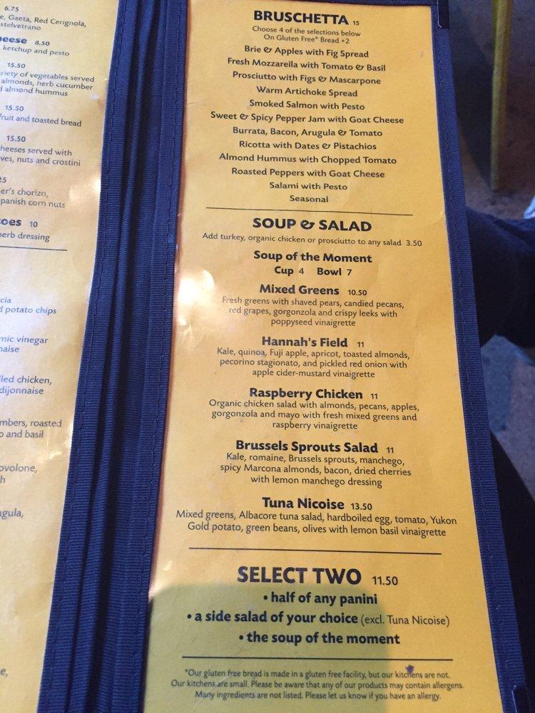 Menu at Postino East pub & bar, Gilbert