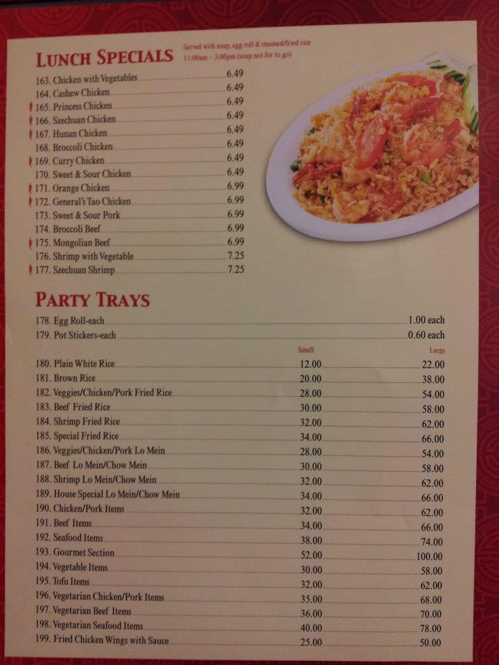 Menu at China Chef restaurant, Clovis, N Willow Ave #101