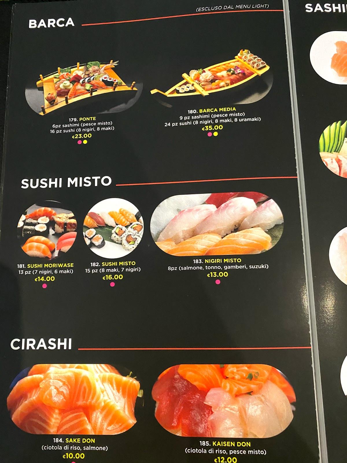 Menu at Ristorante Cinese - Giapponese Akiko, Vetralla