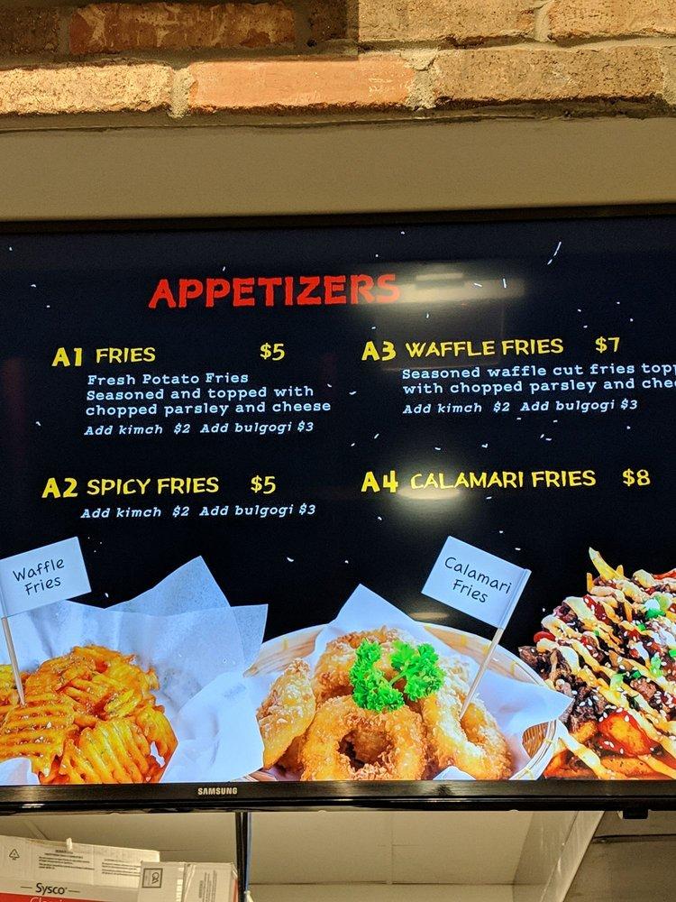 Menu at Hoodadak restaurant, Katy, Colonial Pkwy