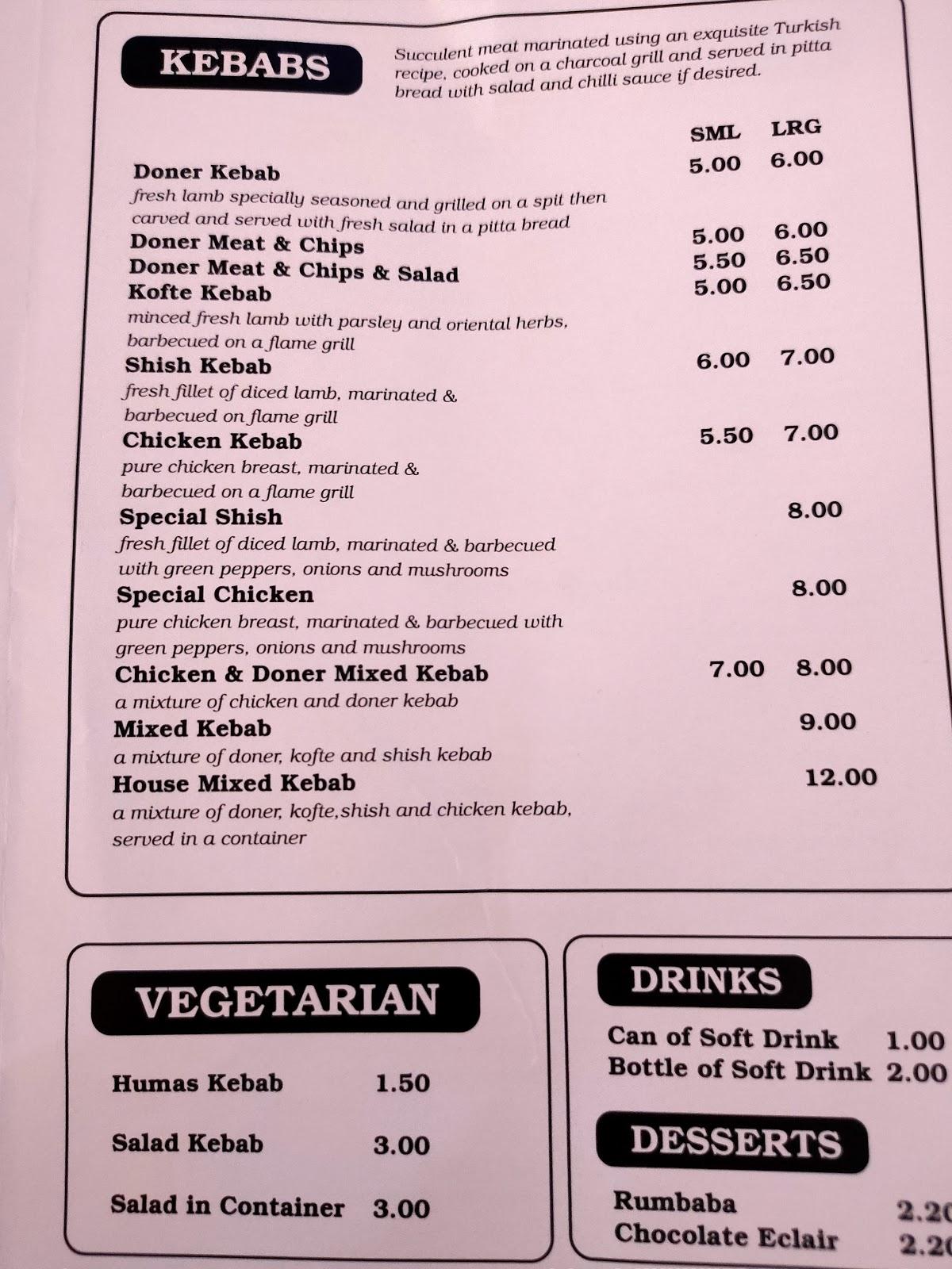Menu at Nelson Fries 4u restaurant, Holt