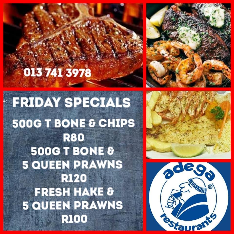 Menu at Adega-Nelspruit restaurant, Nelspruit