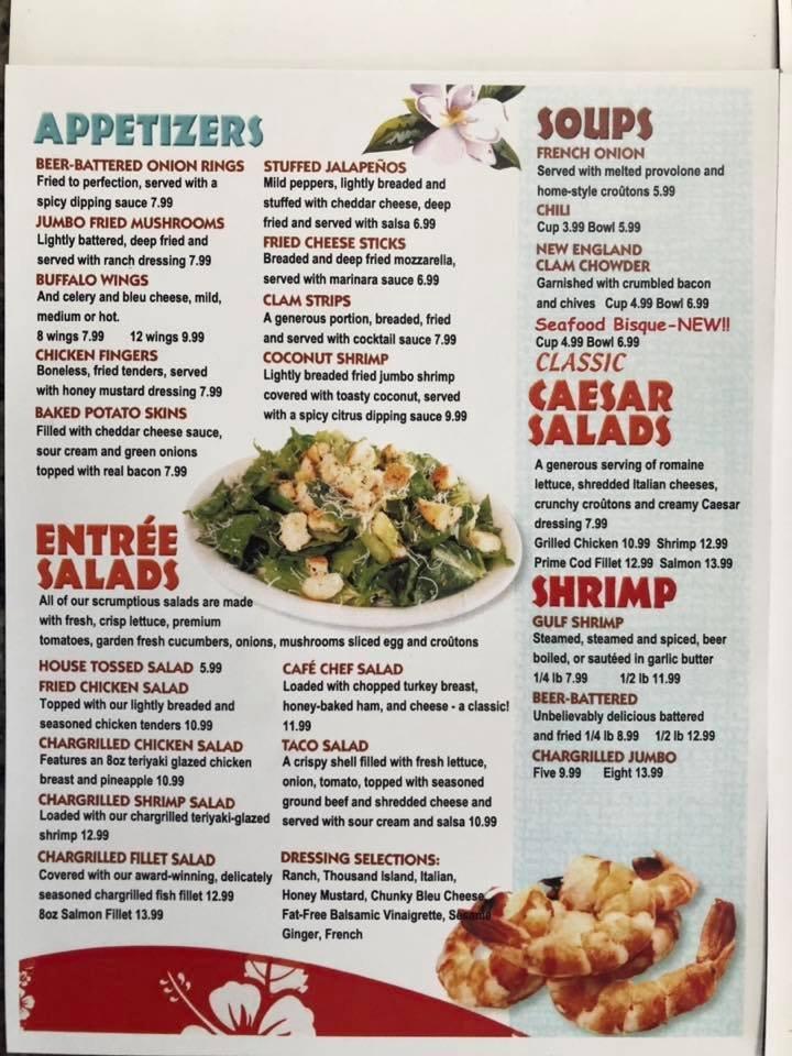 Menu at Cafe 776, Englewood