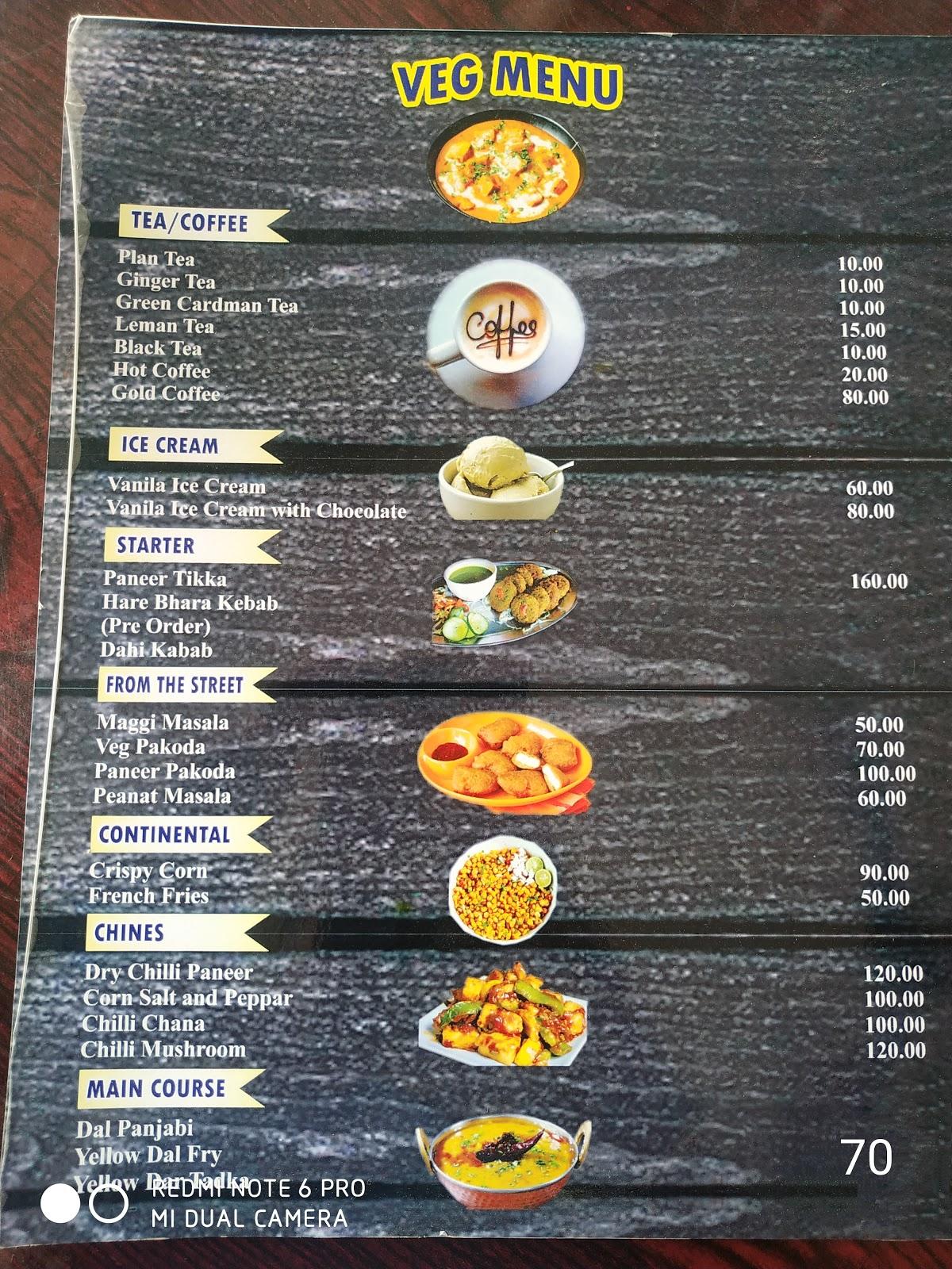 Menu at Shri ram dhawa and restaurant, Gwalior