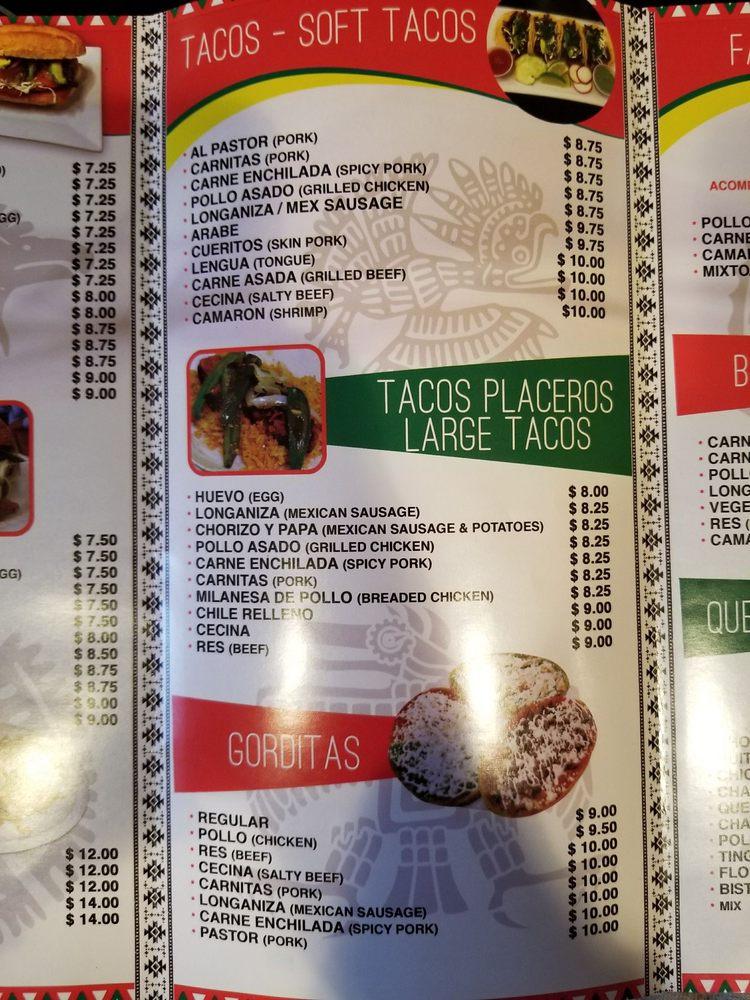 Menu at Viva La Vida restaurant, Roselle Park