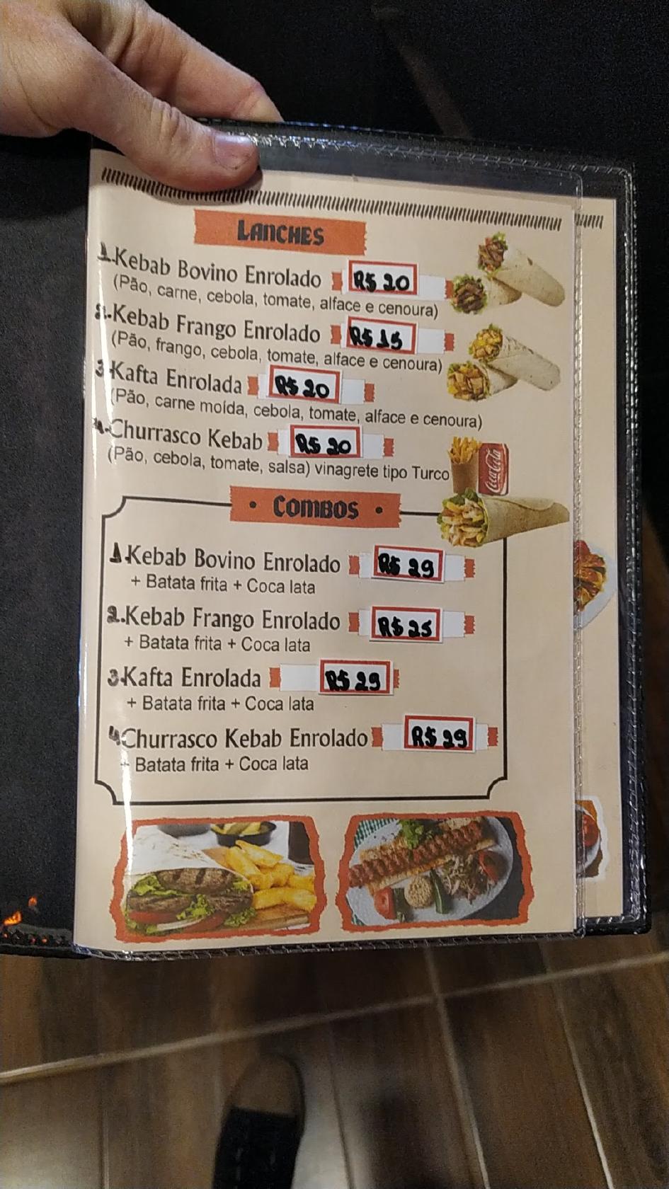 Carta del restaurante Istanbul Petiscaria - comida turca, Guarapari