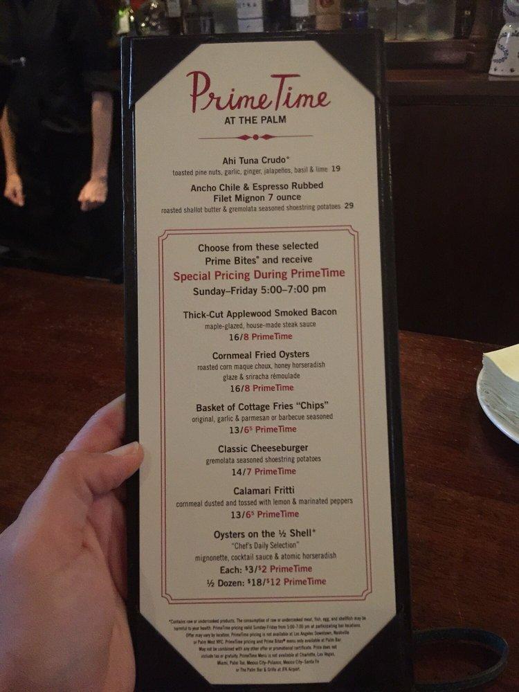 Menu at The Palm - Orlando steakhouse, Orlando
