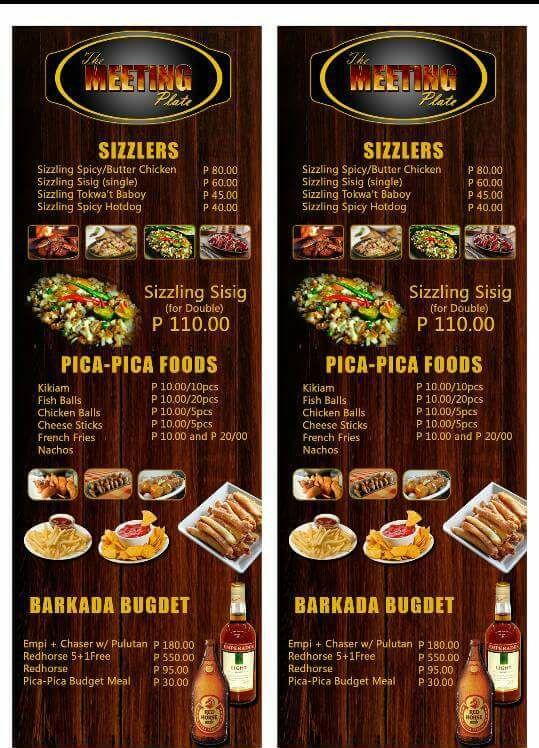 Menu at D' Meeting Plate restaurant, Bacoor