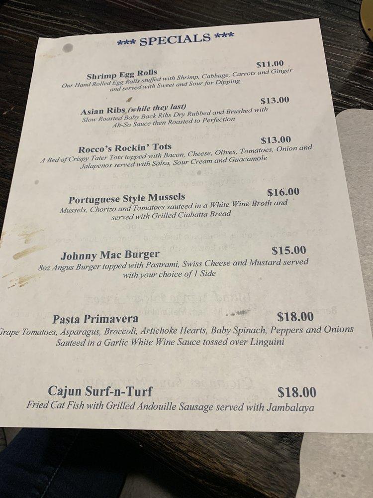 Menu at Rae Rocks Bar & Grill, Methuen