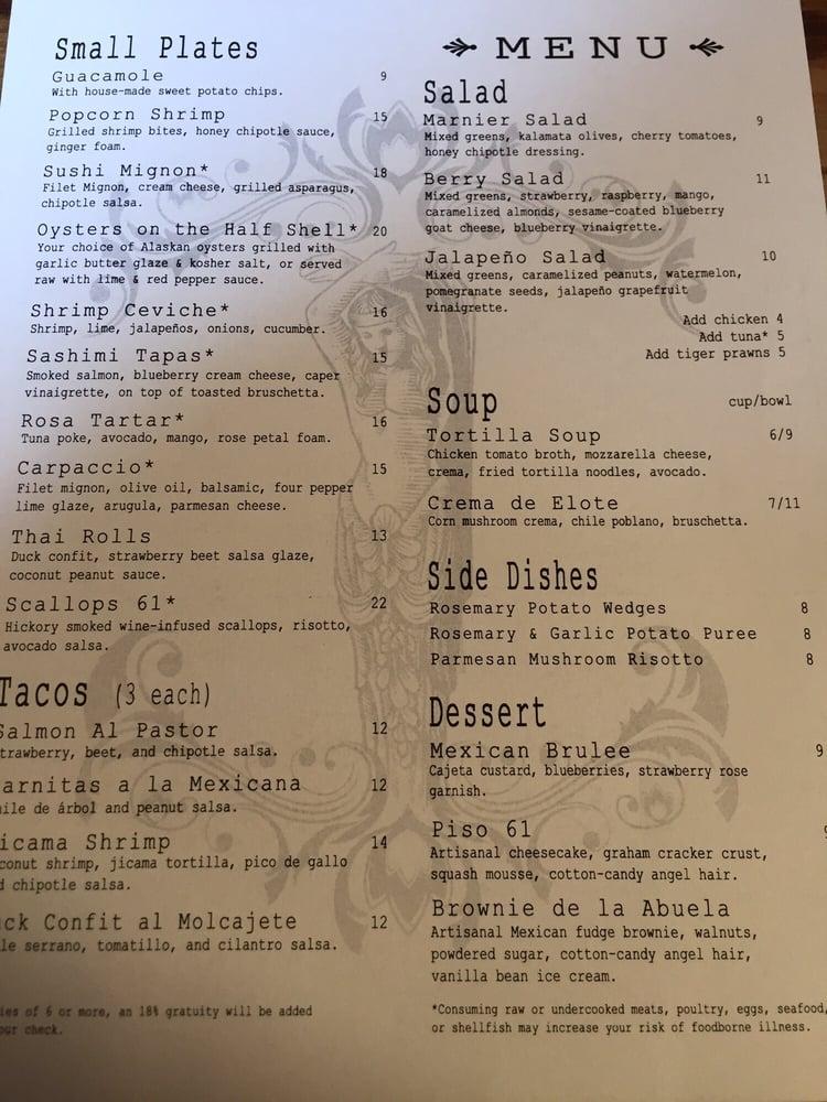 Menu at Serrano's Mexican Grill restaurant, Anchorage, E Tudor Rd