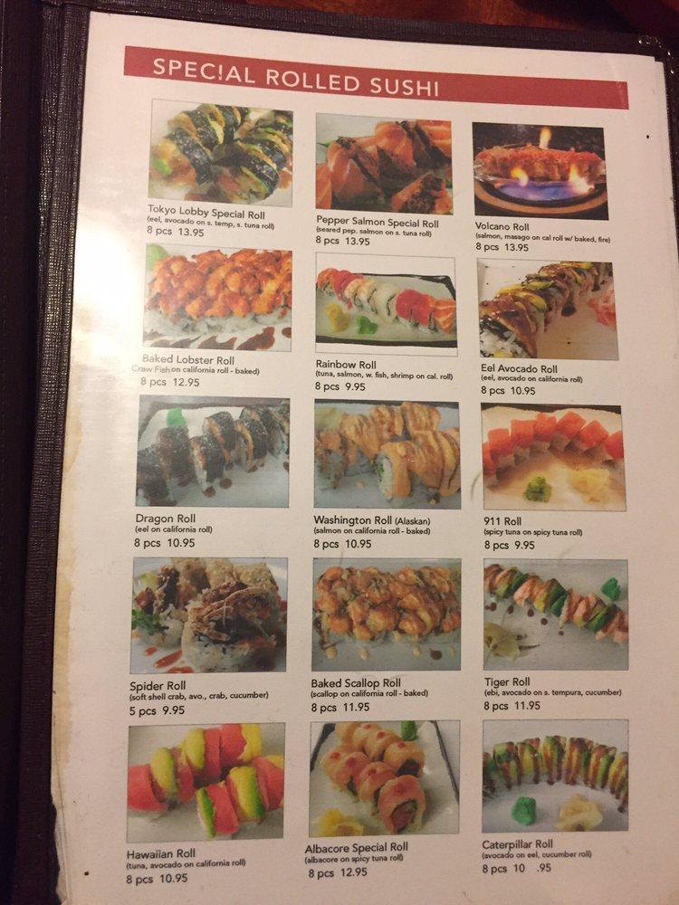 Menu at Tokyo Lobby Restaurant, Hacienda Heights