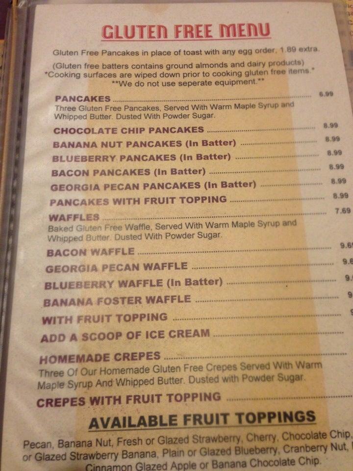 Menu at Eggheadz Cafe, Tinley Park