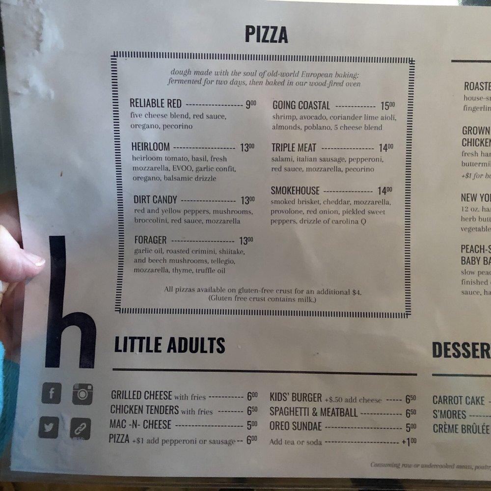 Menu at Howell's Kitchen and Bar, Atlanta