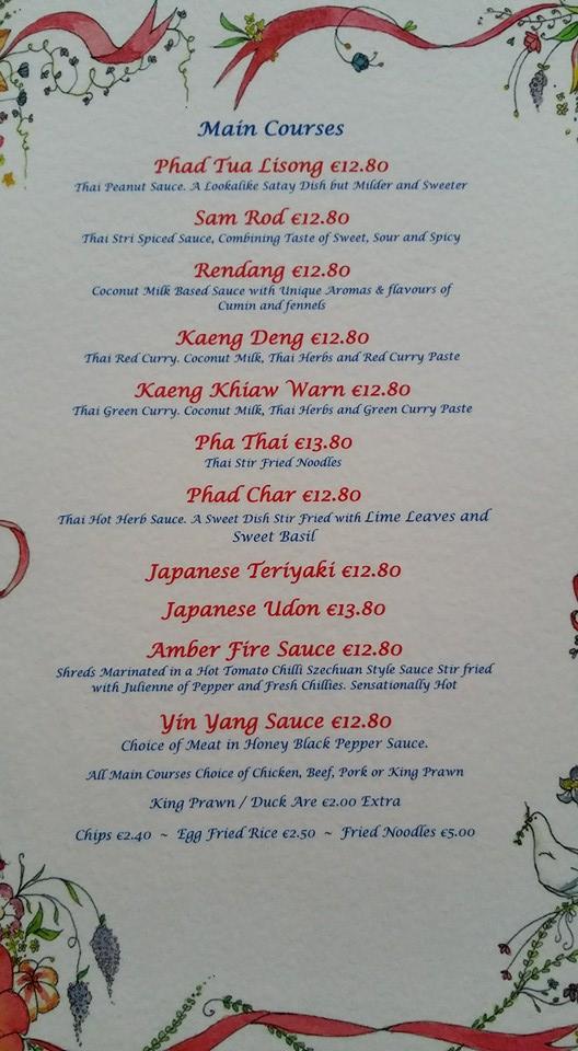 Carta del restaurante The Good Year Chinese Takeaway, Portarlington