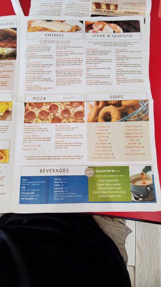 Menu at Apple Barrel Cafe, Owasso