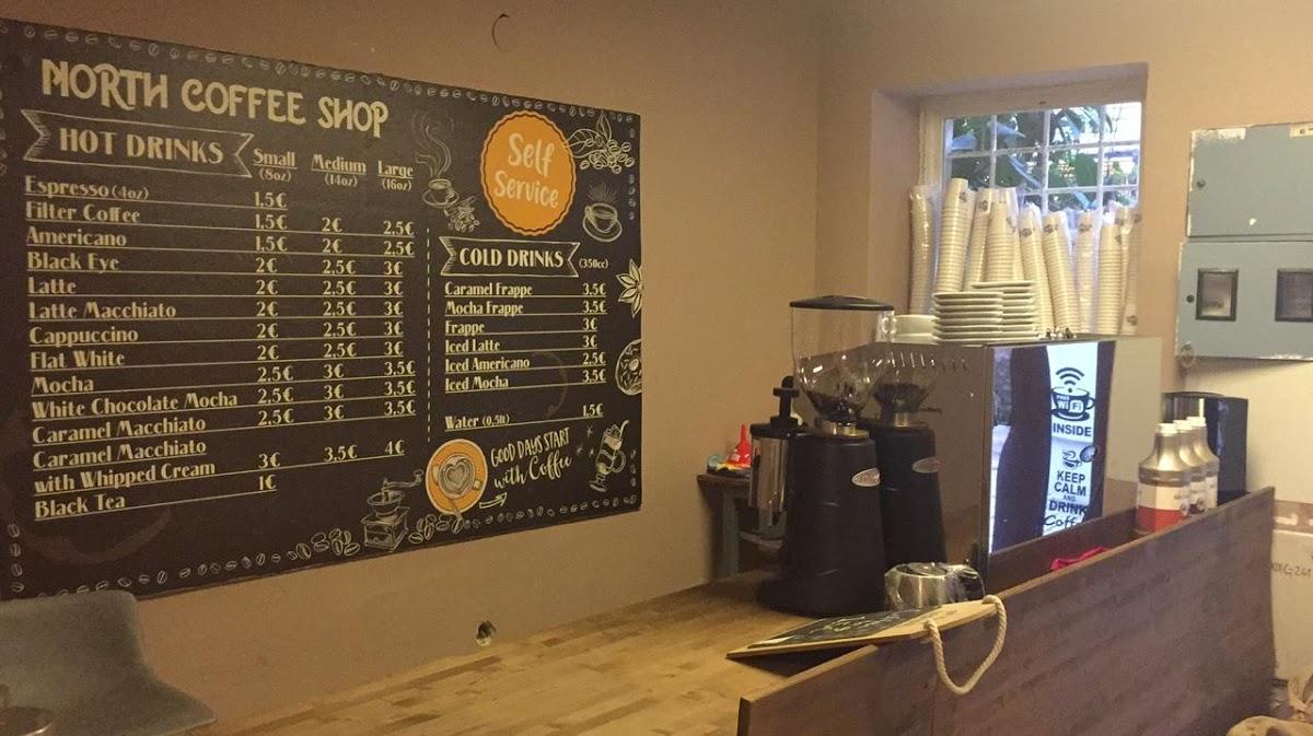 Menu at North Coffee Shop cafe, Budva