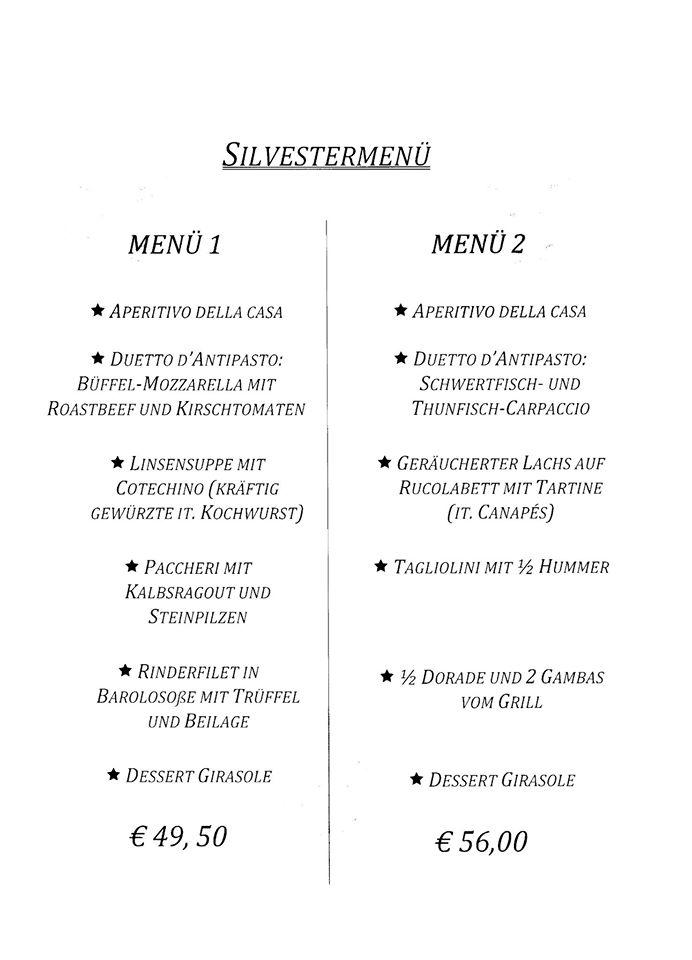 Menu at Ristorante Pizzeria Pizzeria Bella Calabria, Munich