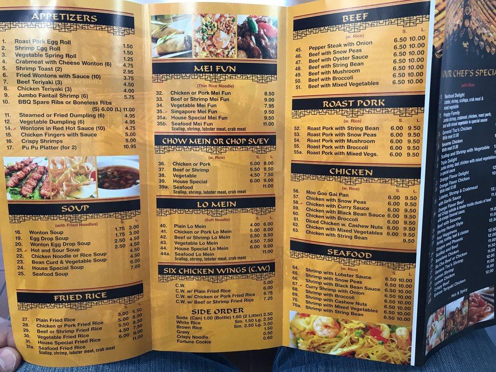 Menu at Bei Jing Chinese Restaurant, Severna Park