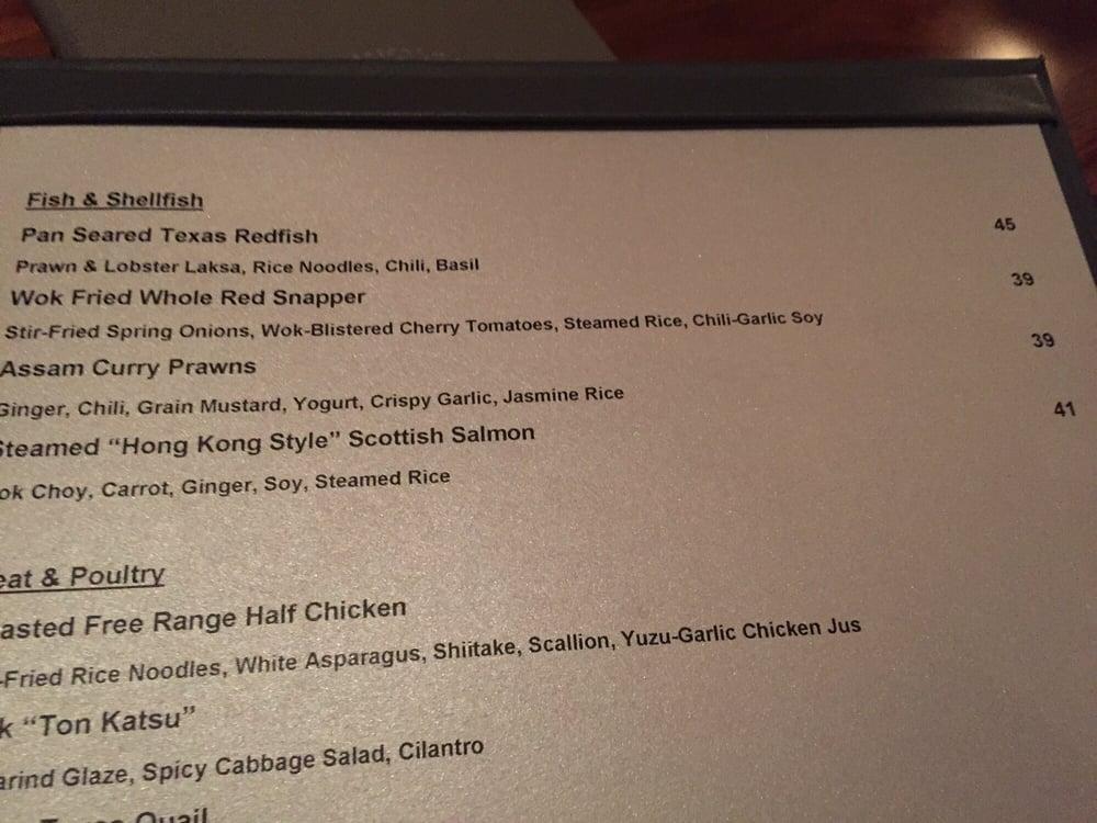Menu at Five Sixty by Wolfgang Puck restaurant, Dallas