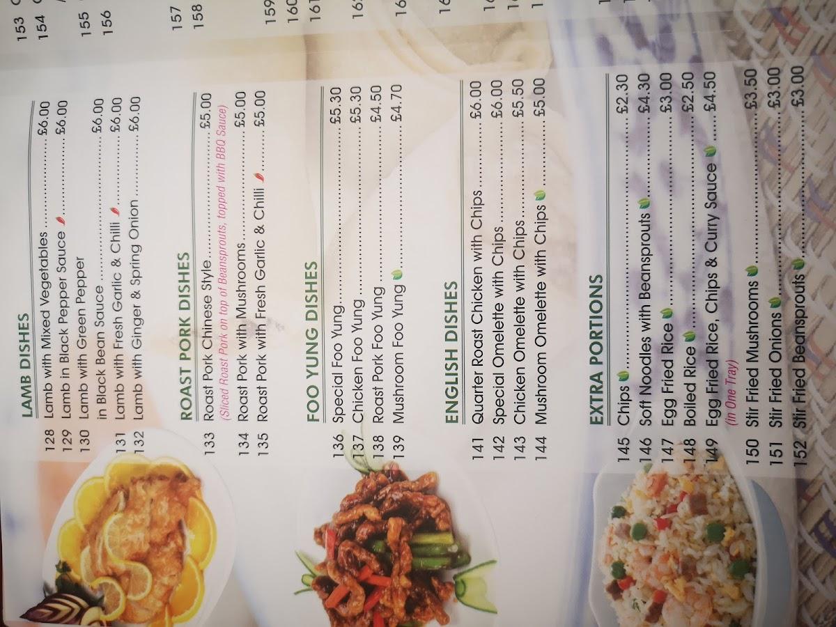 Menu at Golden bridge restaurant, Bourne