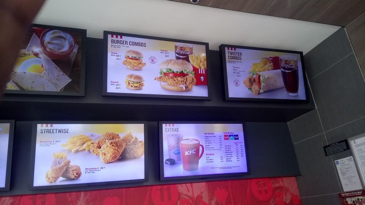 Menu at KFC Mount Edgecombe Caltex restaurant, Mount Edgecombe, 34 ...