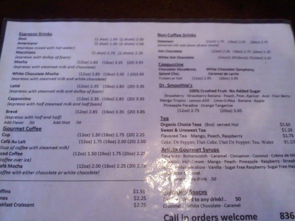 Menu at Perfect Cup pub & bar, Camden, 1226 Country Club Rd