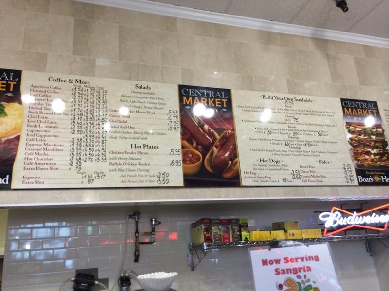 Menu at Central Market New York restaurant, New York City, 4 South ...