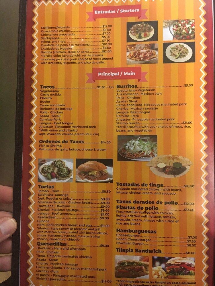Menu at Cositas Ricas pub & bar, Wallingford