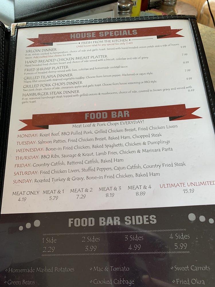 Menu at Jackson's Restaurant, Richmond