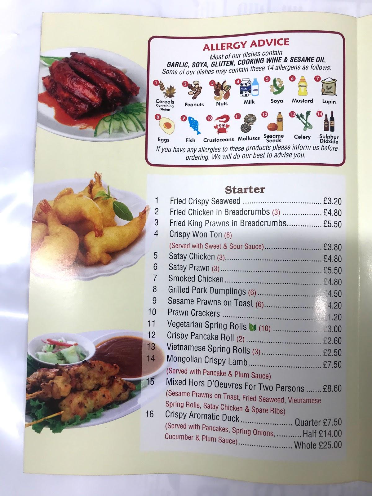 Menu at New Plentiful fast food, Hornchurch